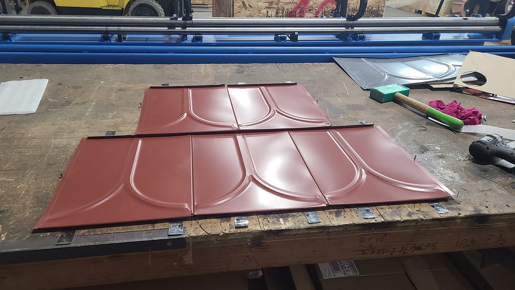 Custom pressed metal shingles for historic replications or new designs ...