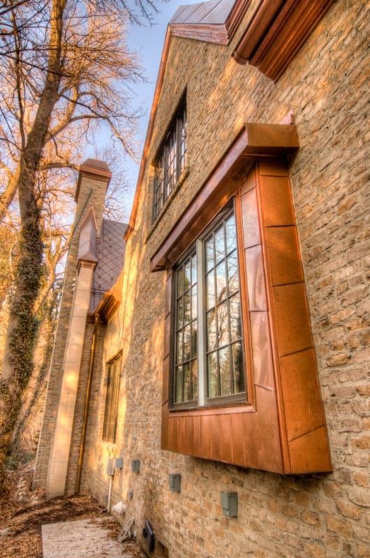 Stunning English Style Copper Roof With Parapets - Spengler Industries