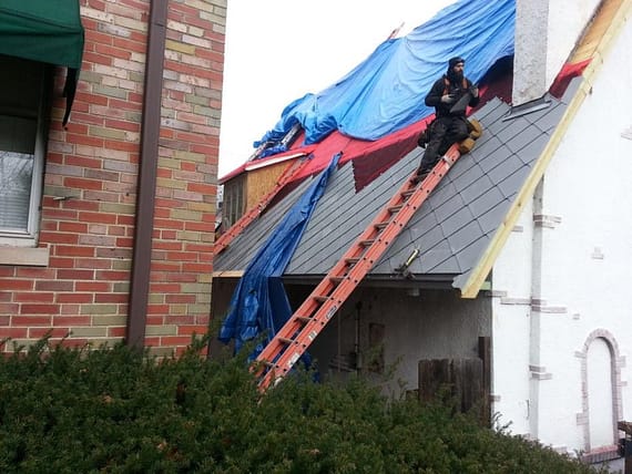 Zinc Shingle Saddle Roof - Spengler Industries